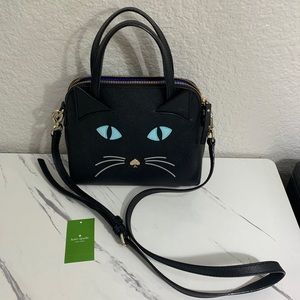 kate spade | Bags | Kate Spade Cats Meow Small Maise Purse Black Cat ...